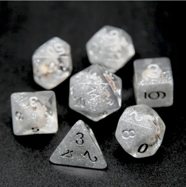 Ophelia D'larosa | DiceBomb™ Dice Set Inside | Cherry, Violet & Amber – GeekyClean LTD