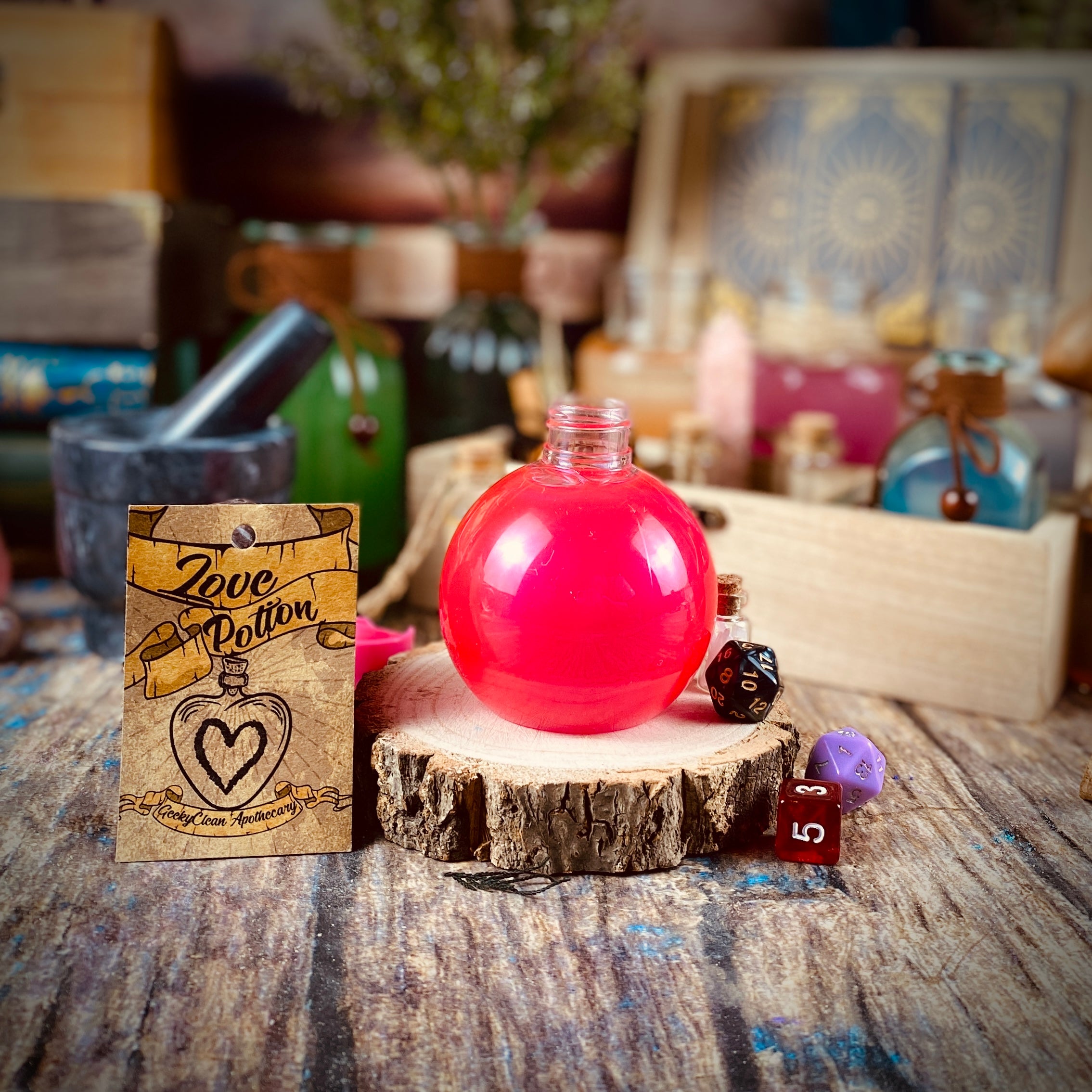Love Potion | Watermelon Scented Shower Gel & Bubble Bath– GeekyClean LTD